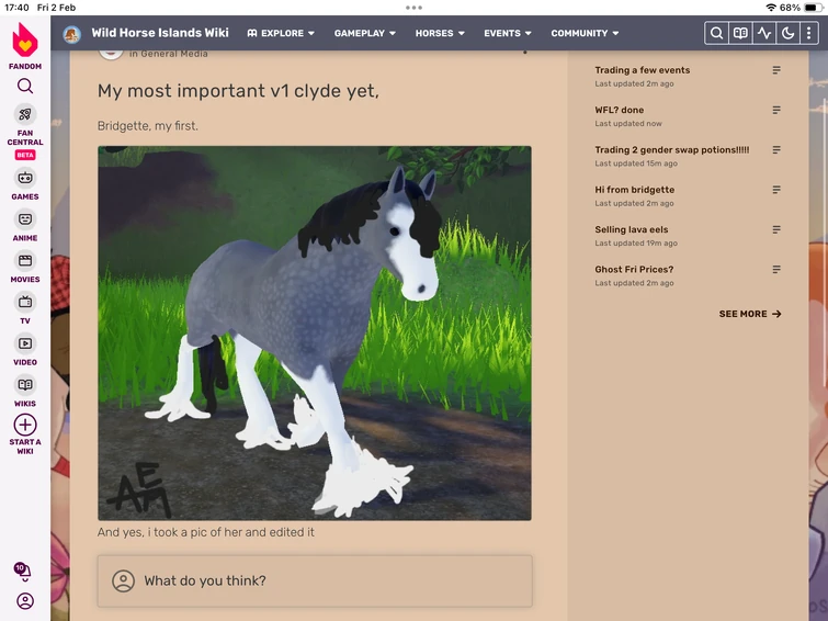 lf dapple grey clyde v1 | Fandom