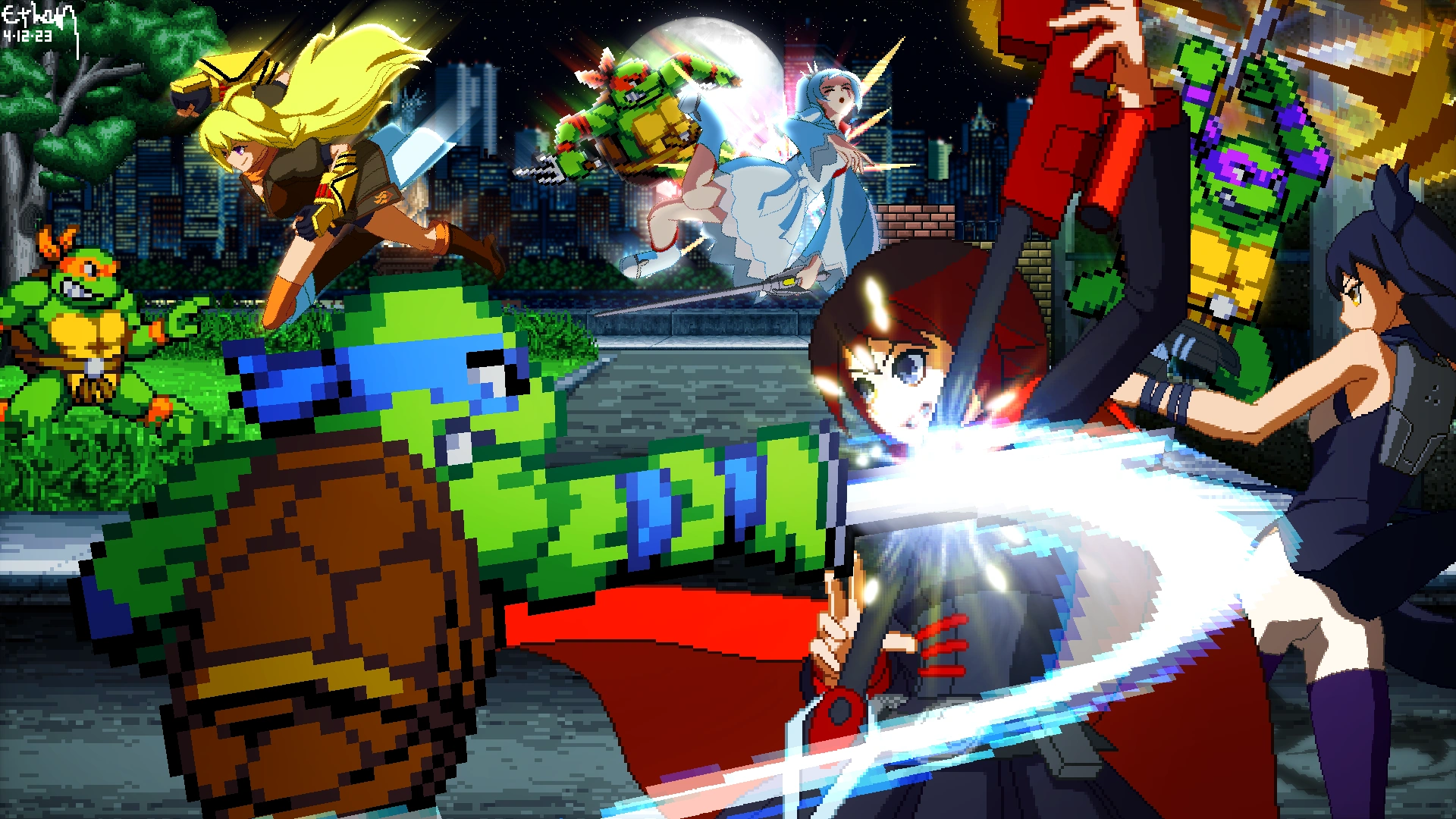 SPRITE RENDER: TMNT vs RWBY | Fandom