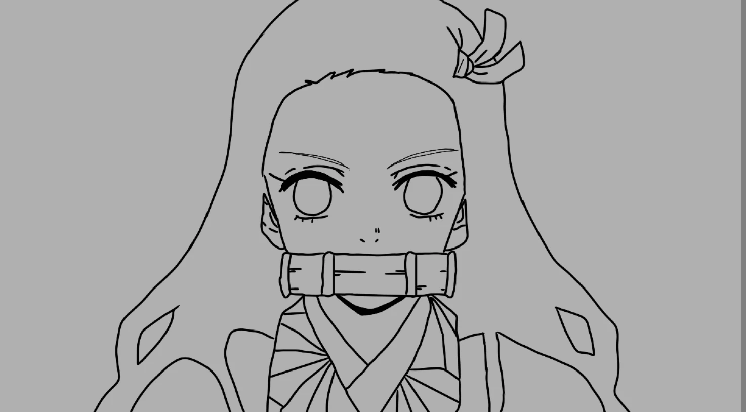 Nezuko line Art :) | Fandom
