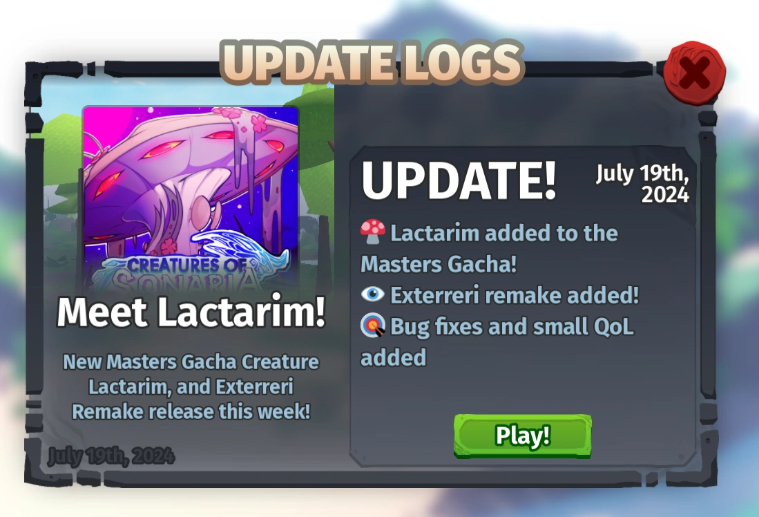 UPDATE LOG FOR LACTARIM AND EXTERRERI REDESIGN! | Fandom