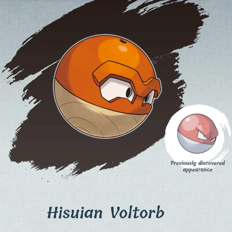 hisuian voltorb has been revealed what do you guys think of its design ...