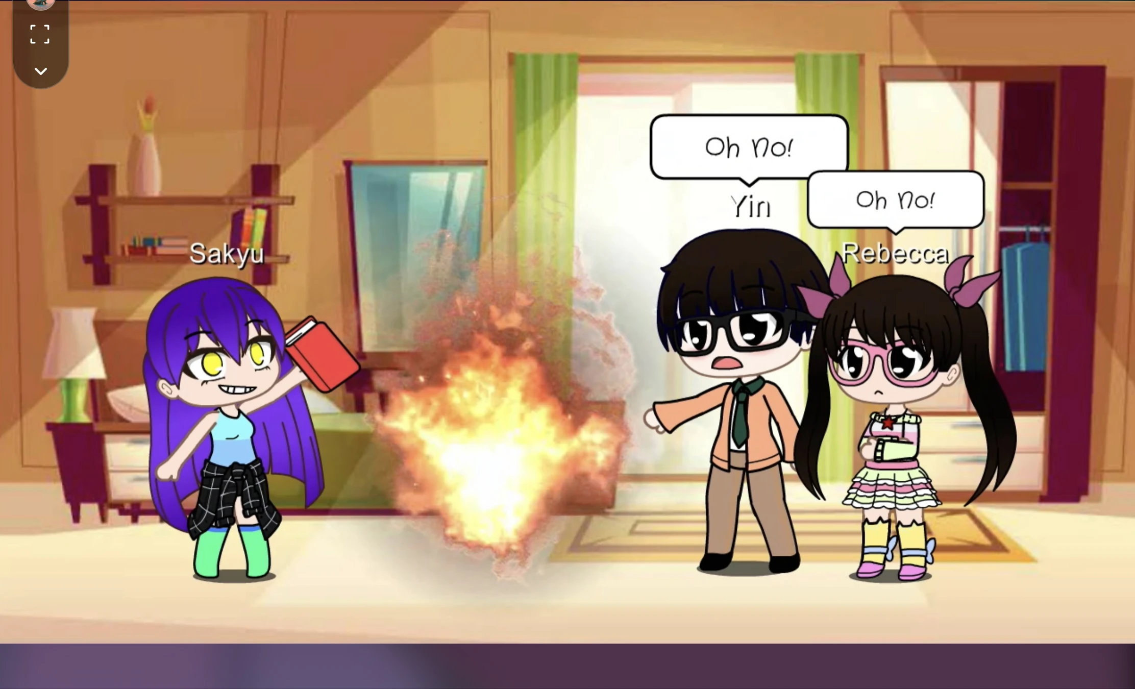 OH NO SAKYU BURNS HER HOMEWORK! | Fandom