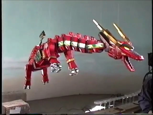 Rare footage Red Dragon Thunderzord - Ryuseioh making of | Fandom