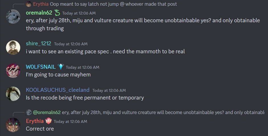 recode supporter creature gonna be a vulture?? | Fandom