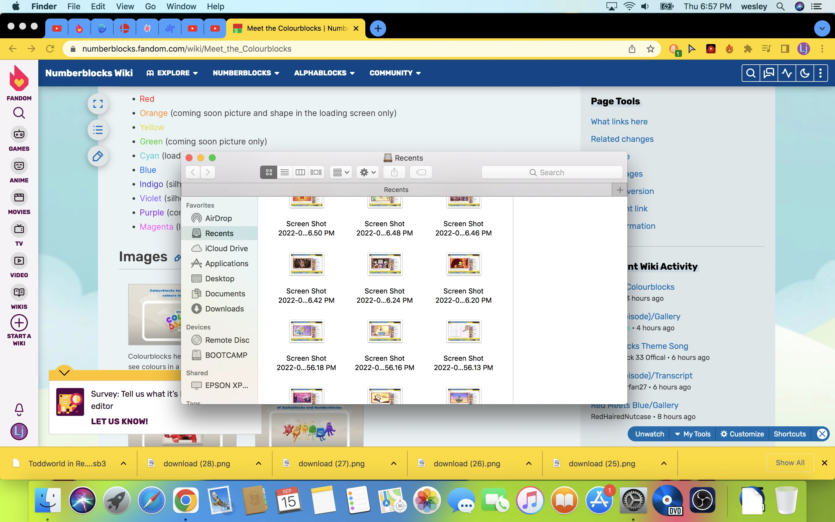 I just made some infinite images going from my folders to this wiki ...
