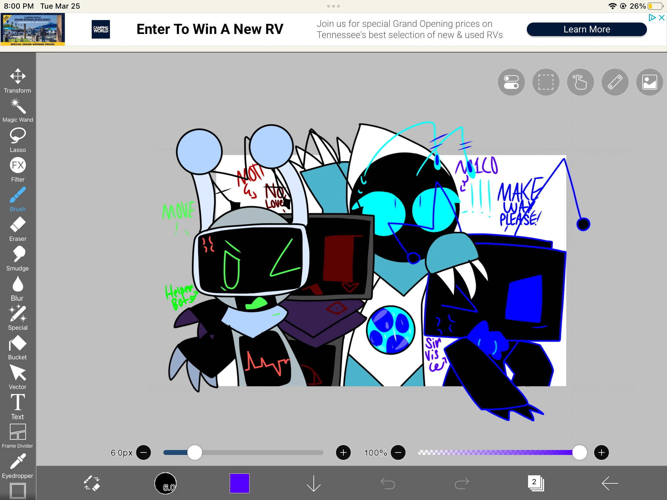 4 oc robots in one canvas! | Fandom