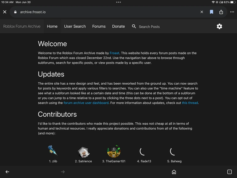 What happened to the Roblox Forum Archive? | Fandom