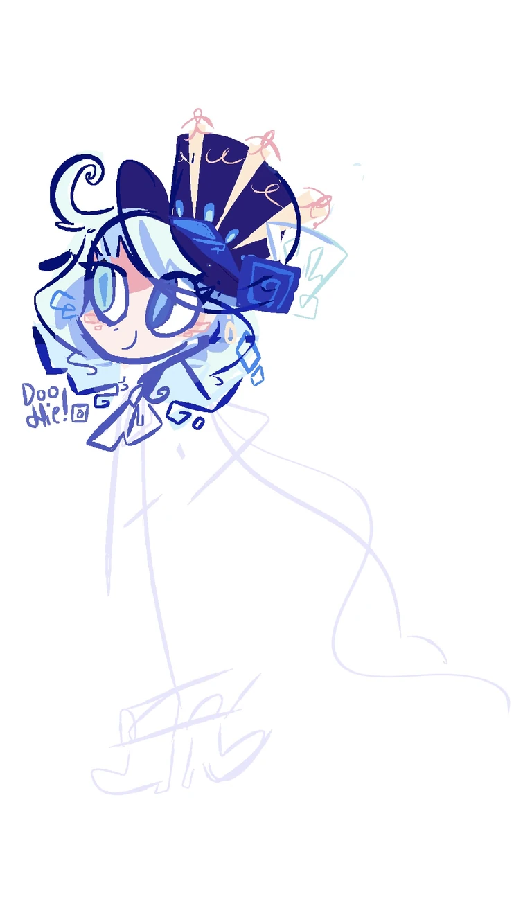 the way i draw furina after and before the update (she’s changed and ...