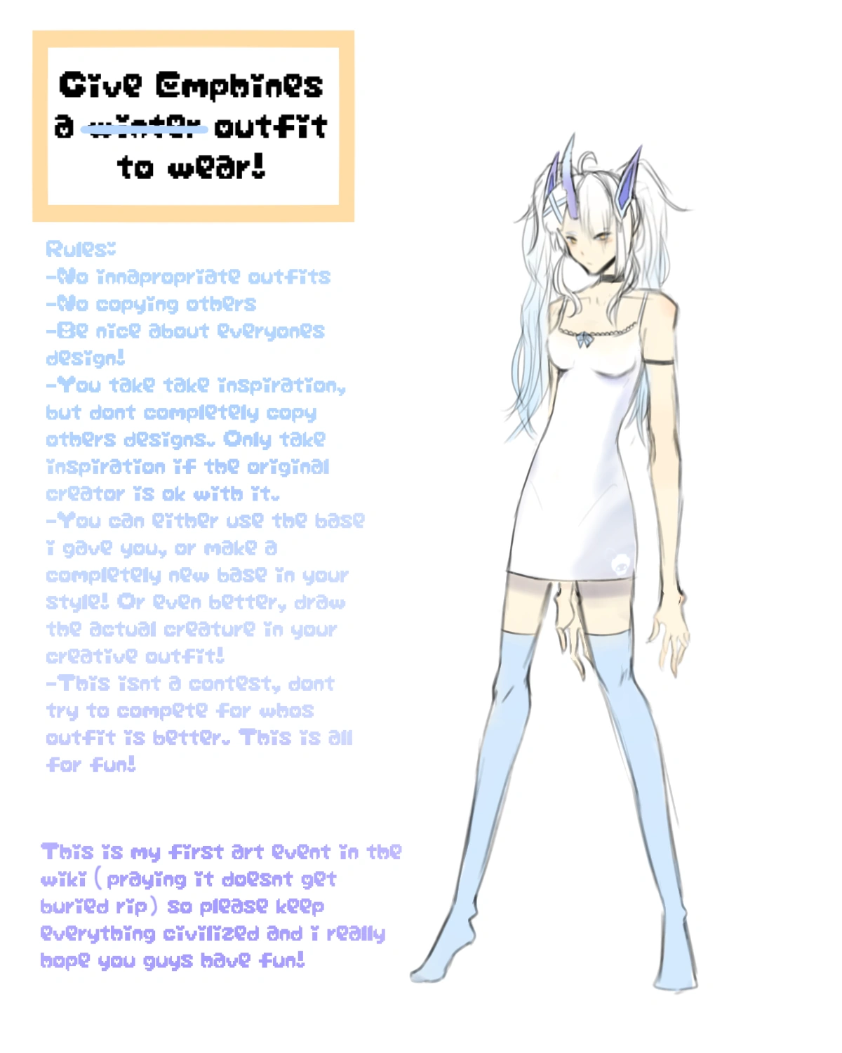 repost of a little event thingy i held last year | Fandom