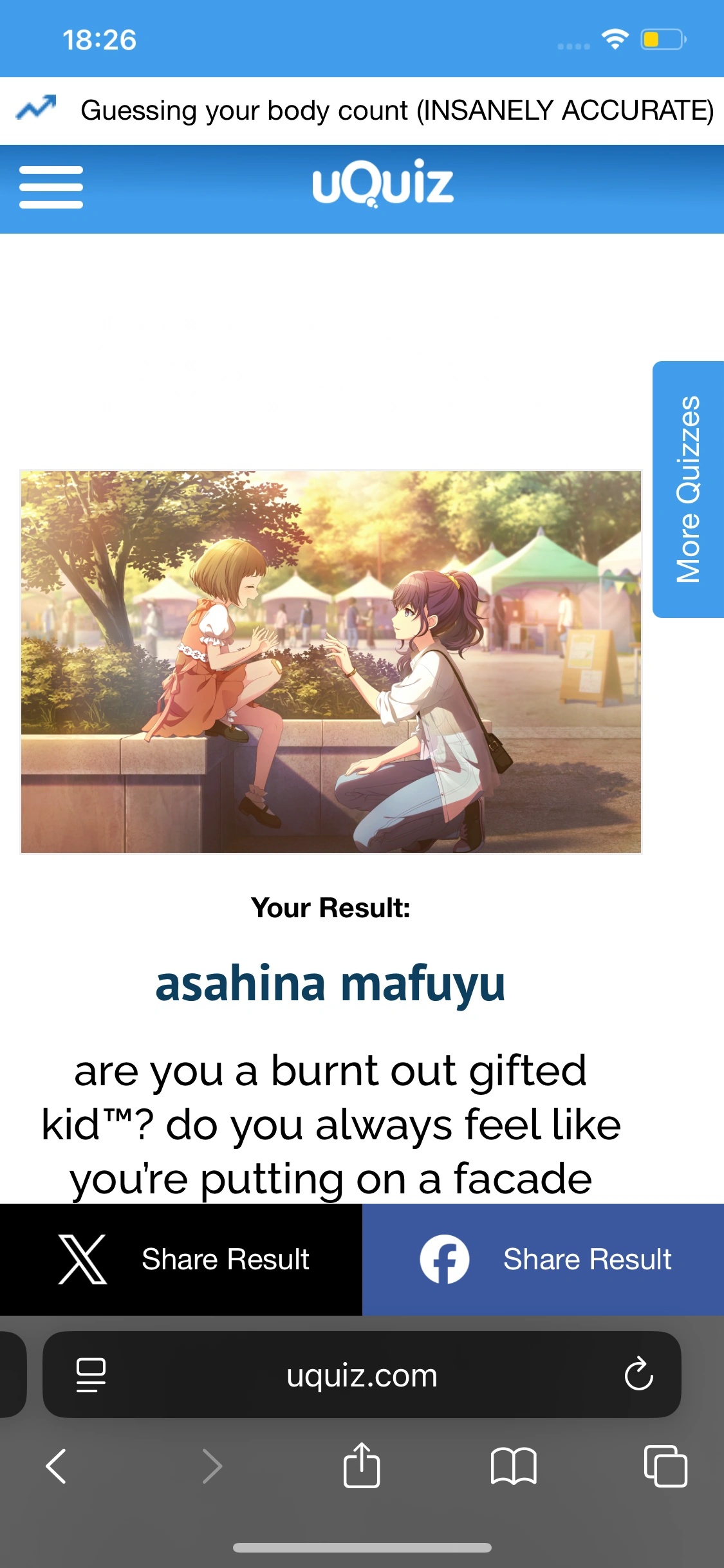 Oh yeah I forgot to put my results | Fandom