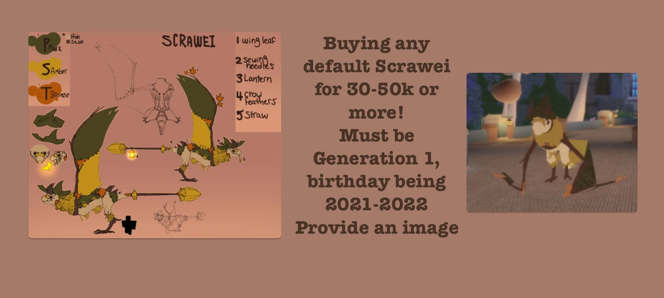 Buying Default Scrawei! | Fandom
