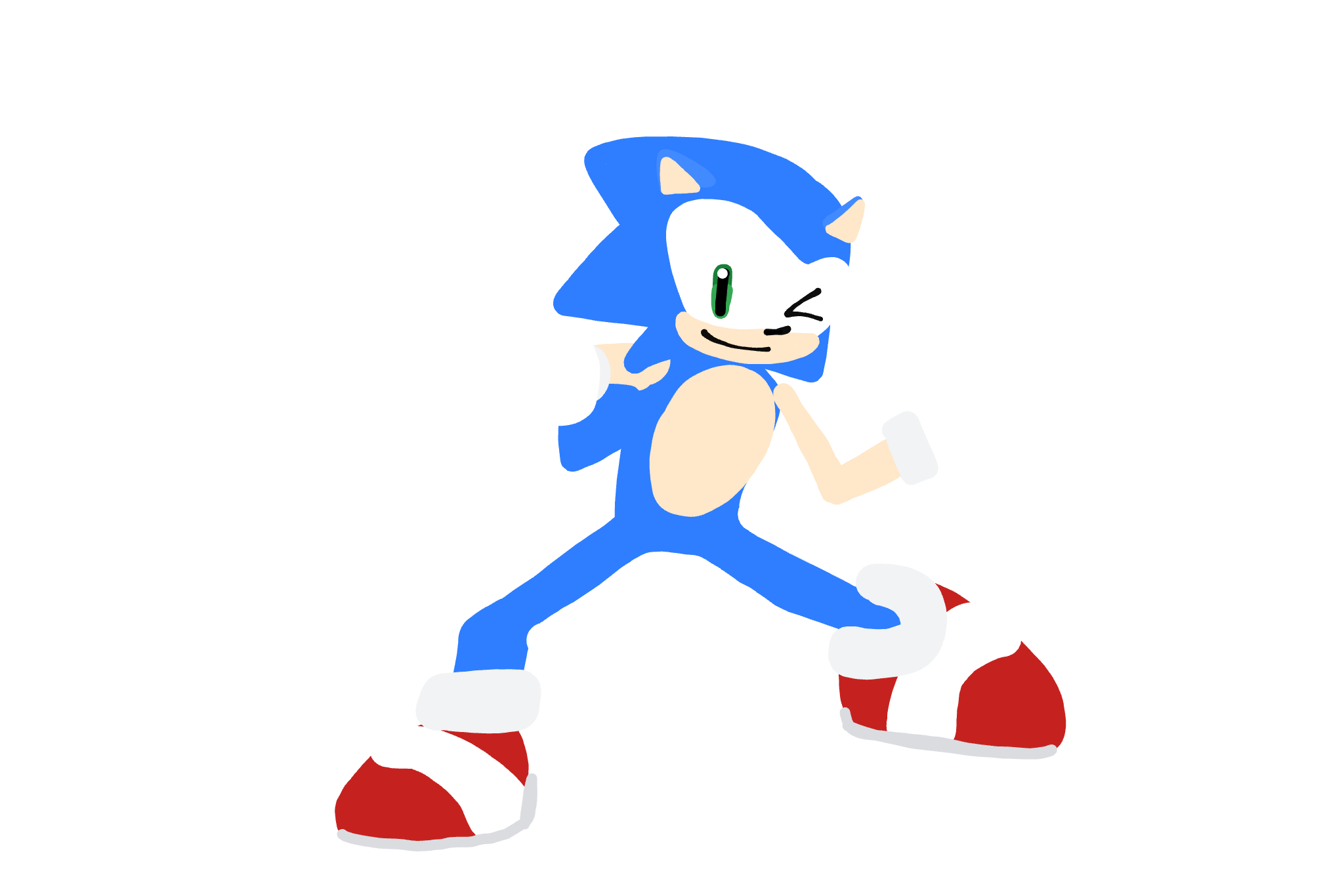 I made a 2D sonic png | Fandom