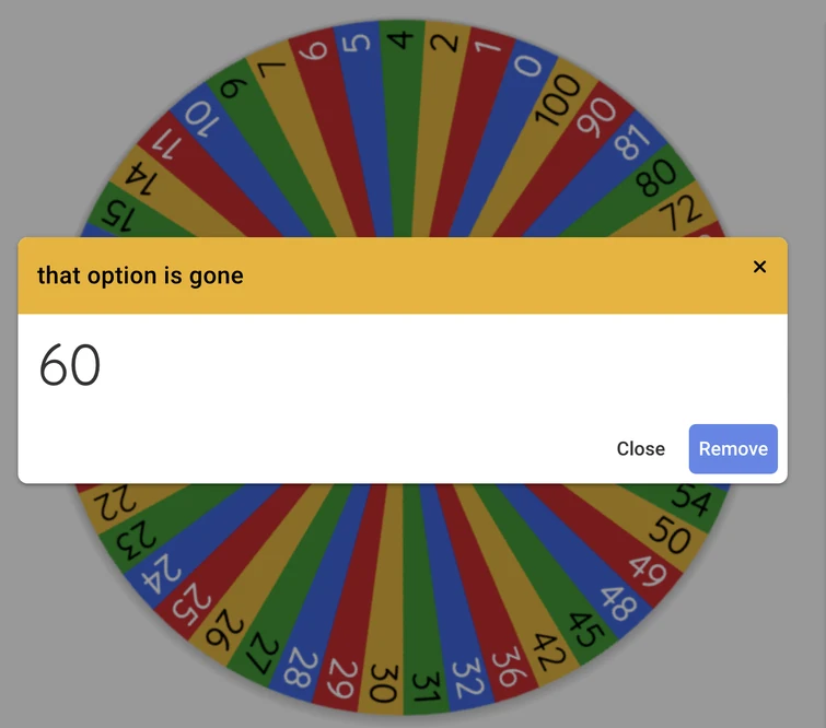 spinning the wheel until it lands on my favourite numberblocks ...