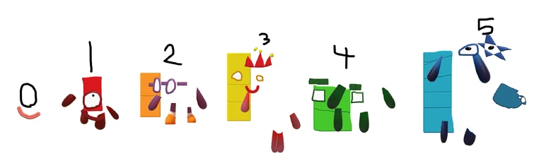 I drew the numberblocks with my eyes closed and... | Fandom