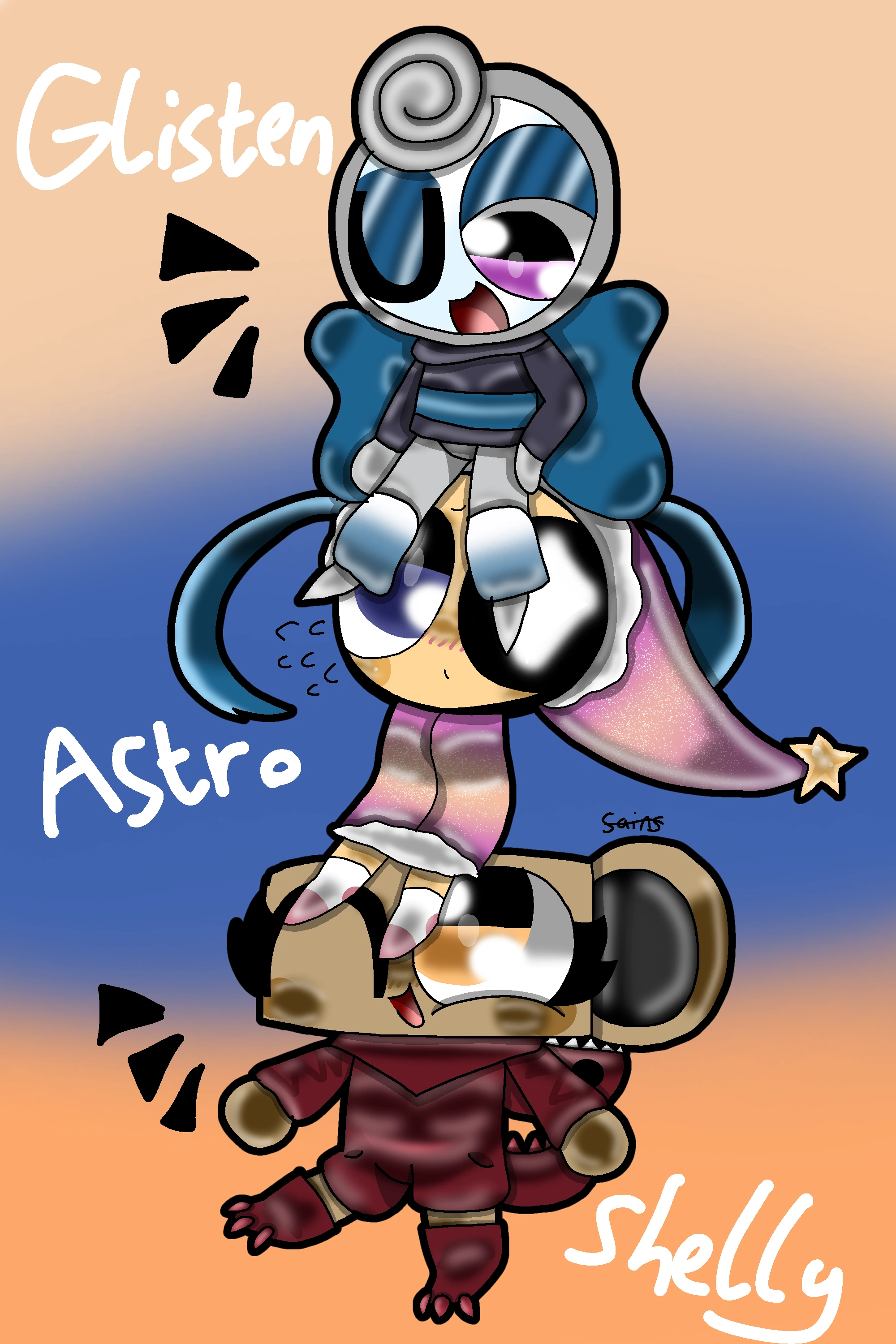 Shelly, Astro and Glisten!! | Fandom