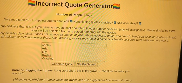 OWL HOUSE QUOTE ON AN INCORRECT QUOTE GENERATOR | Fandom