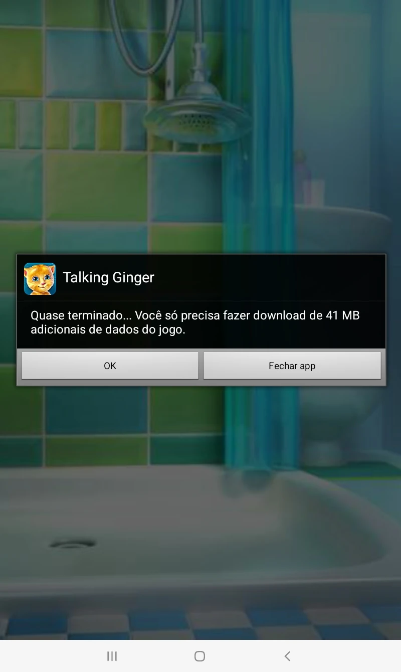 This is what happens when I install older versions of Talking Ginger ...