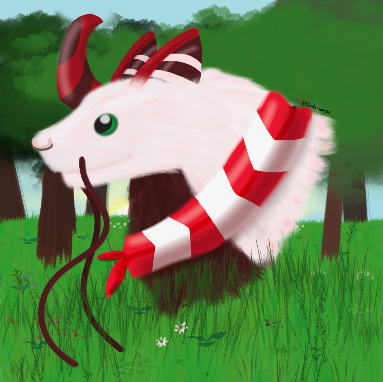 Finished drawing of Akako the sky as cat! | Fandom