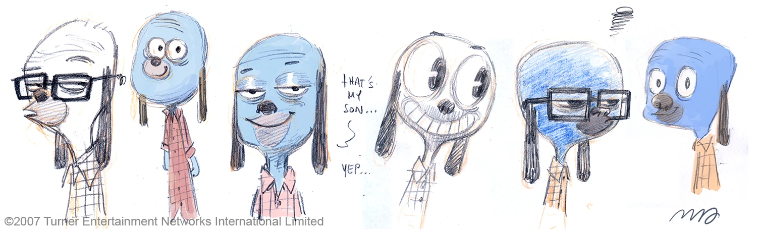 is this gumballs dad's early concept. | Fandom