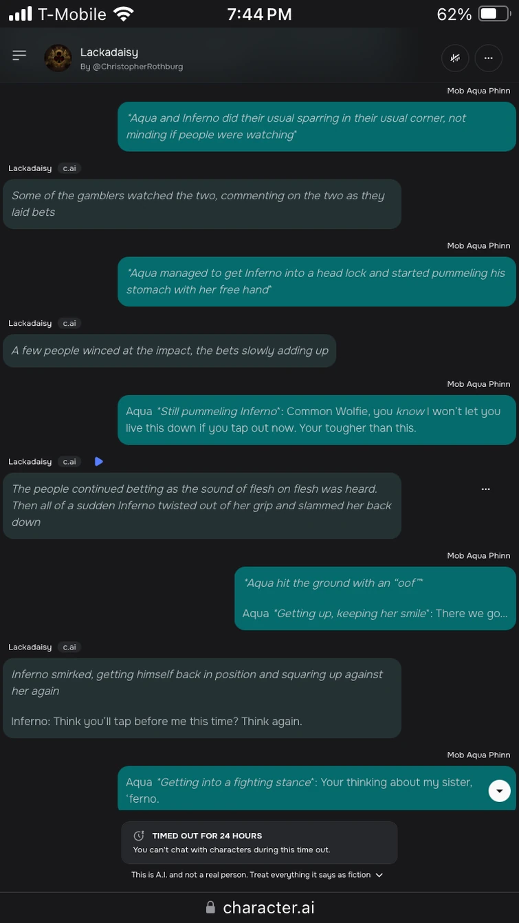 I’ve been timed out on C.ai… | Fandom