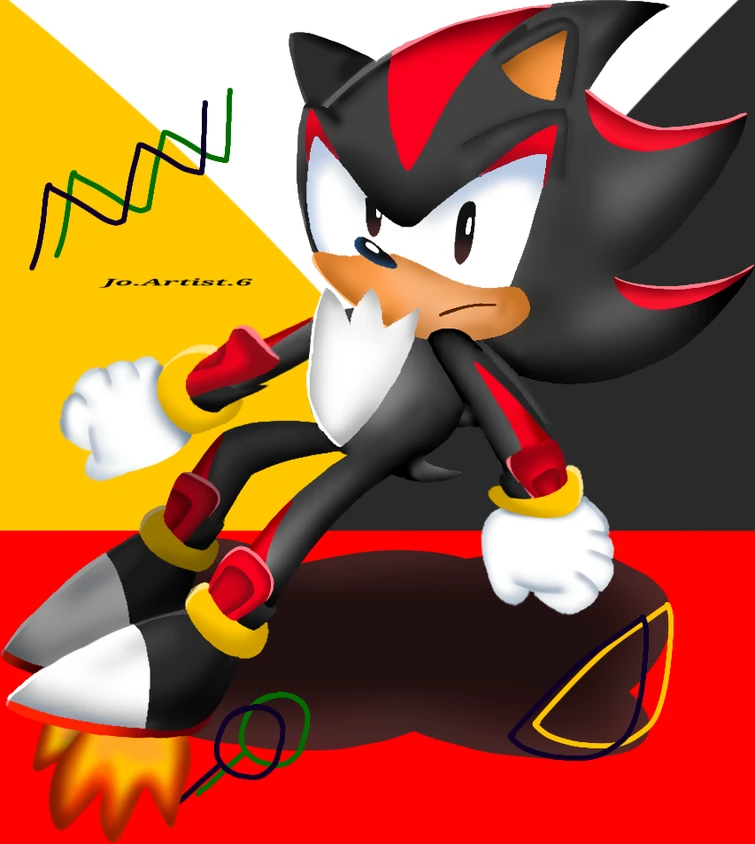 Shadow the hedgehog classic(JP style) by jocap.artist.6 | Fandom