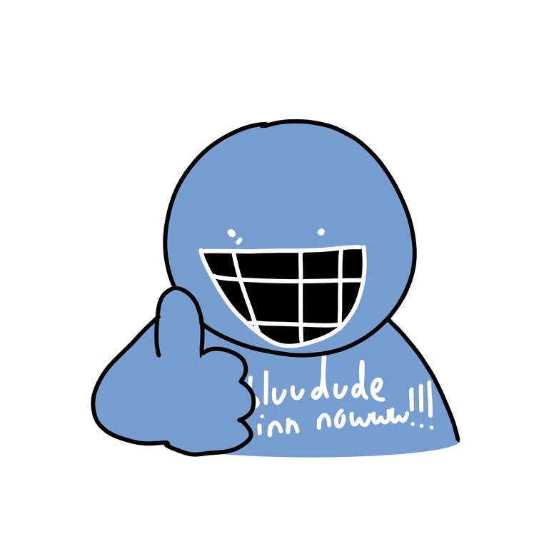 Goofy bluudud drawing I made cuz uhhhh bored | Fandom
