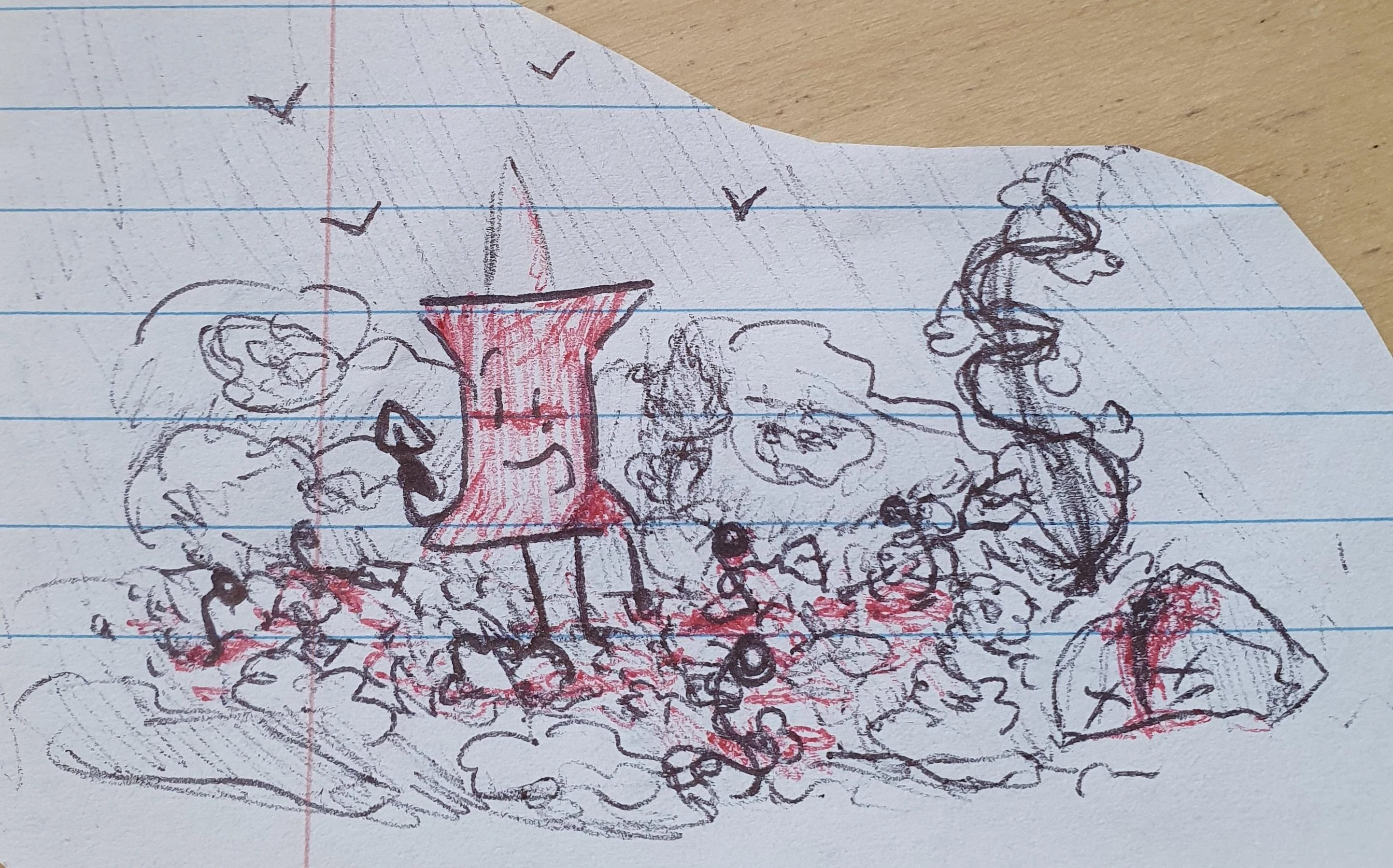 Fear Garden school doodle (Badly drawn blood warning) | Fandom