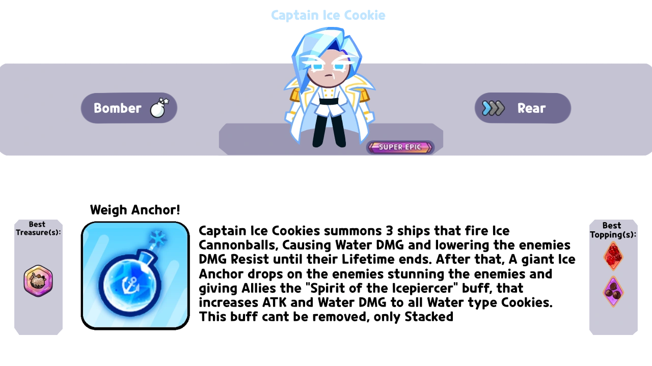 Ovenbreak Cookies in CRK | Captain Ice Cookie | Fandom