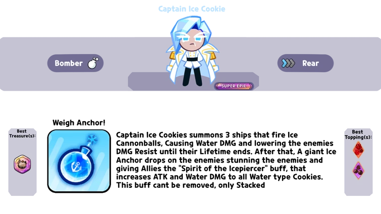 Ovenbreak Cookies in CRK | Captain Ice Cookie | Fandom
