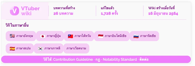 Discuss Everything About Virtual Youtuber TH Wiki | Fandom