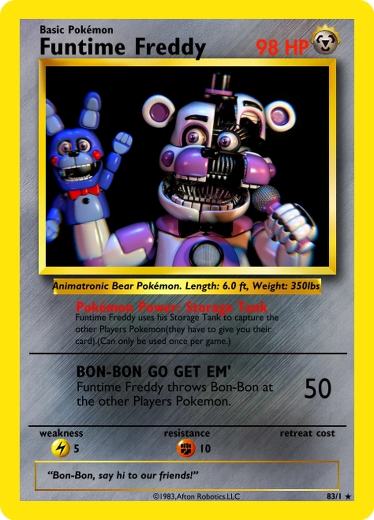 I made fnaf pokemon cards | Fandom