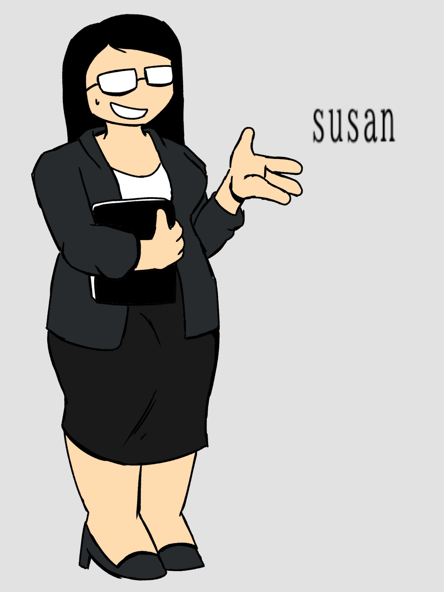 a very normal lady. + bonus doodle | Fandom