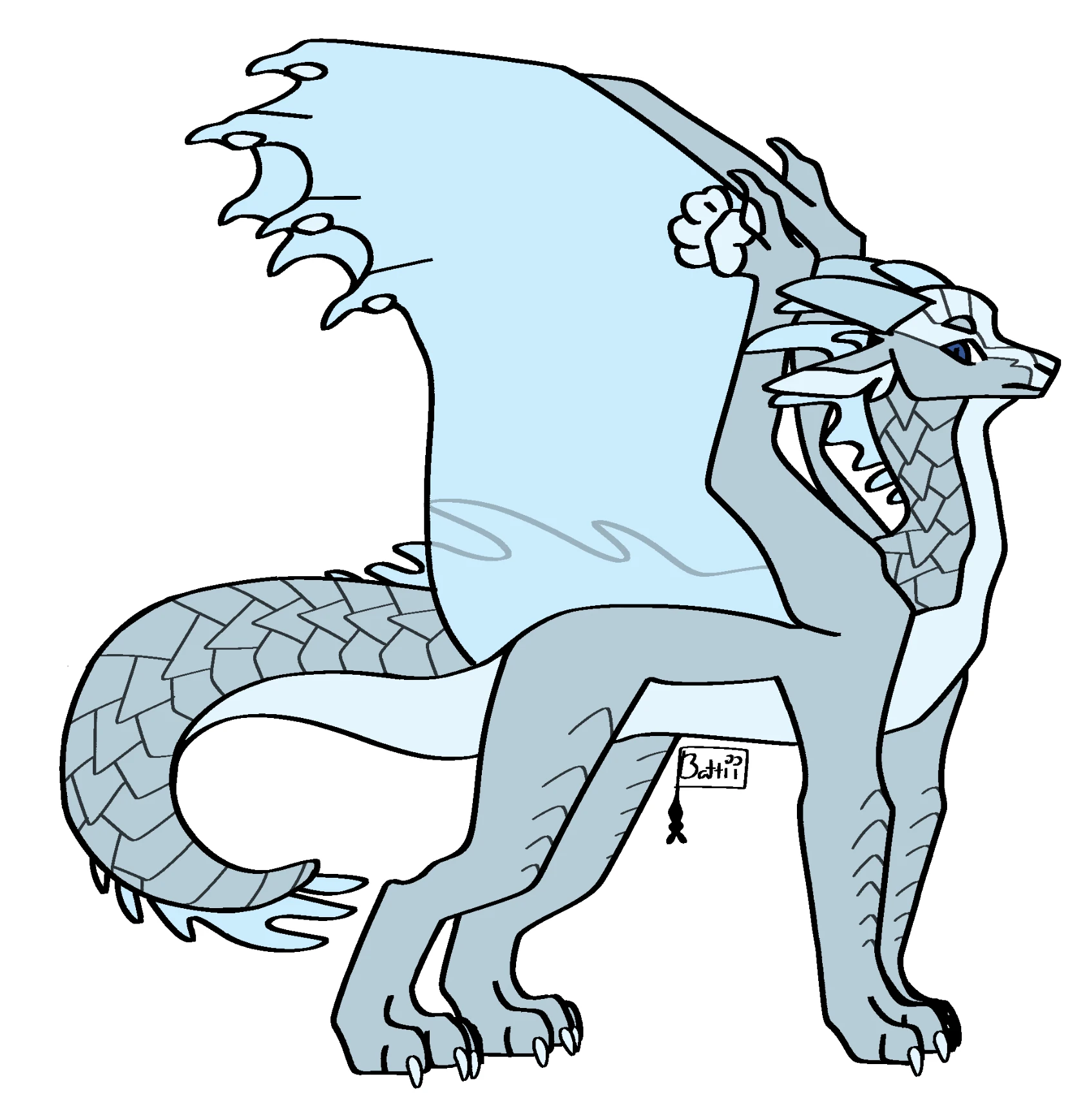 By high demand, I made my pretty IceWing OC Nix a ref (base by battii ...