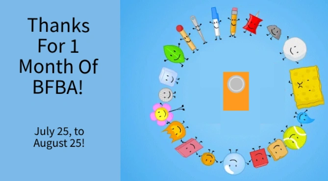sorry I'm super late but thx for a month of BFBA! | Fandom