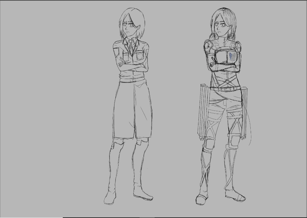 I drew myself as if I were in aot | Fandom