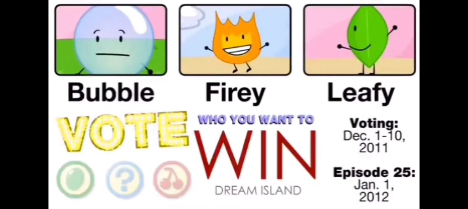 BFDI(A) 24 vote screen comparison | Fandom