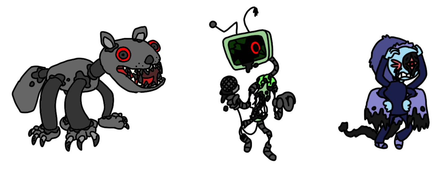 Twisted Redesigns I made a bit back | Fandom