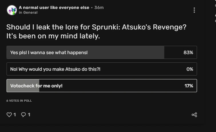 Apparently, all of you said yes, so... | Fandom