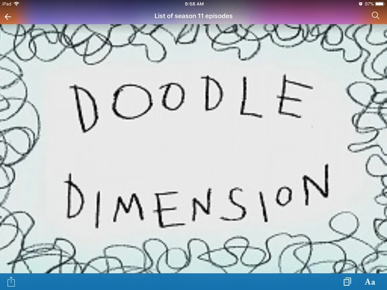 Doodle dimension title card | Fandom