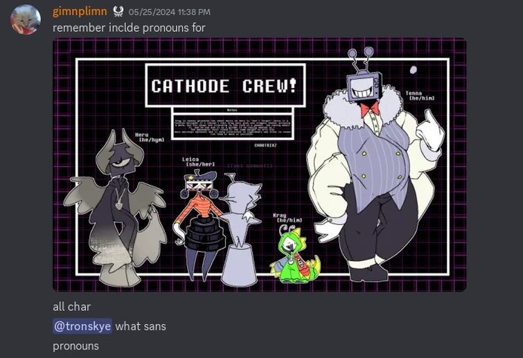 having a fat oc in an undertale discord server is harder than being a ...