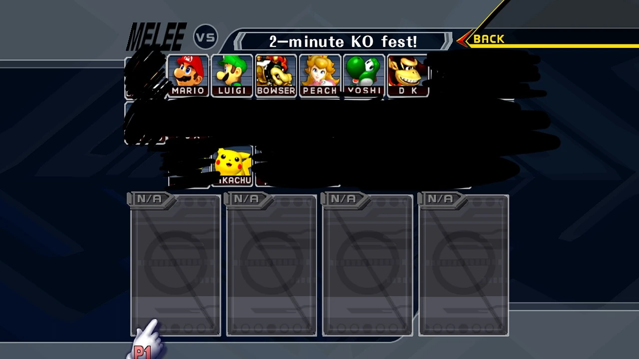 Melee Roster but it’s only the characters I knew before I played Melee ...