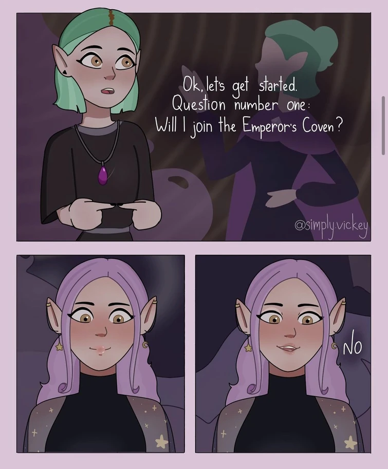 SOoOoOo It looks like Amity’s been more disillusioned by her parents ...