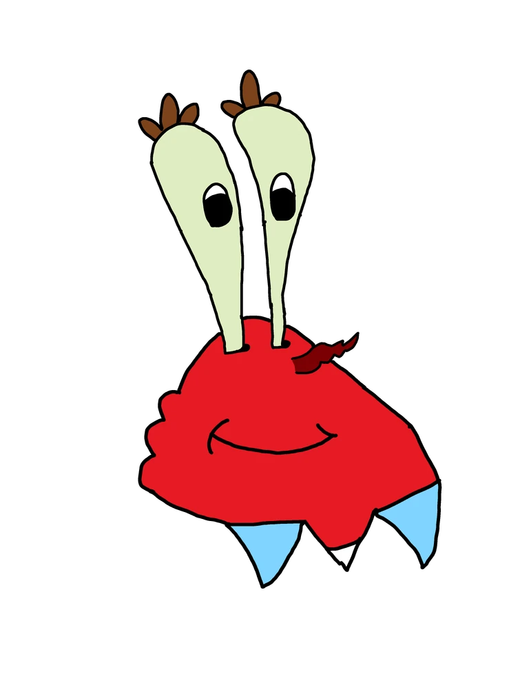 Drawing of Mr. Krabs | Fandom