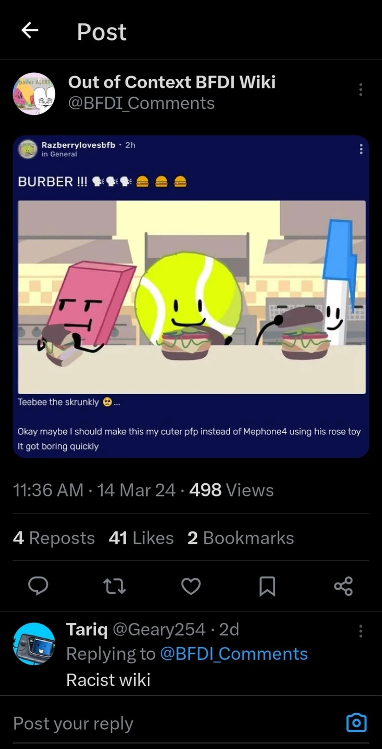 I GOT ON THE OOC BFDI WIKI TWITTER AGAIN 🗣🗣🗣🗣🗣🗣🗣 | Fandom