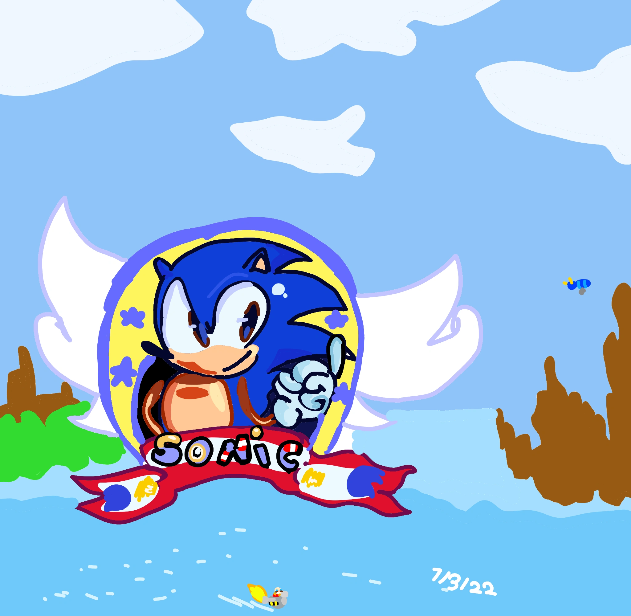 Sonic The Hedgehog 1 Title Screen | Fandom