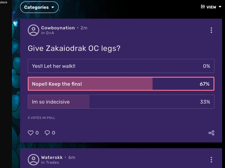 Give Zakaiodrak OC legs? | Fandom