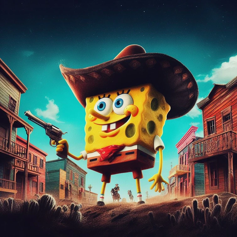 Some AI Art of SpongeBob in the Wild West | Fandom