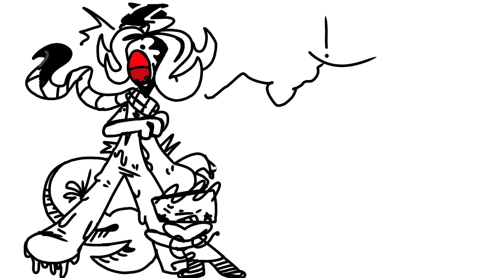 NO WAY COSMO HUGGING T. SPROUT?!?!?! (NOT fruitcake art, art post that ...