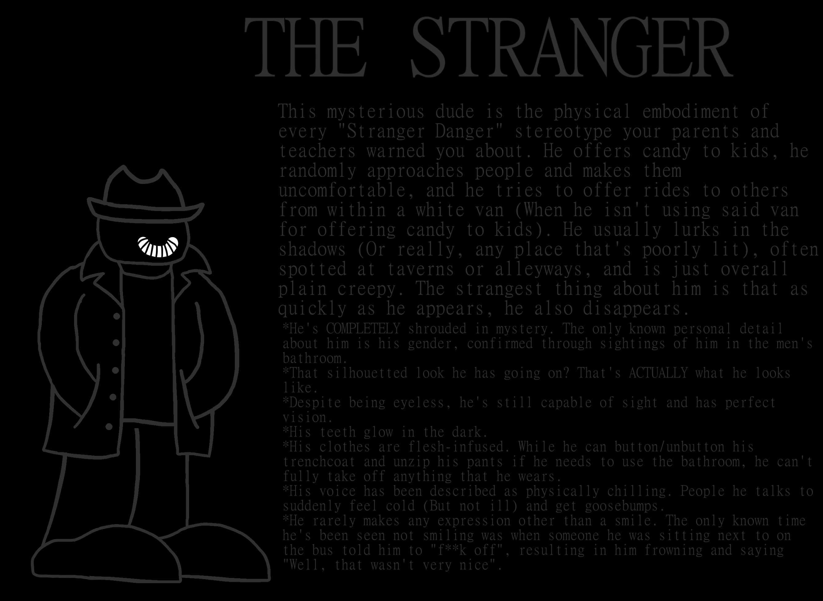 Reference Sheet for The Stranger | Fandom