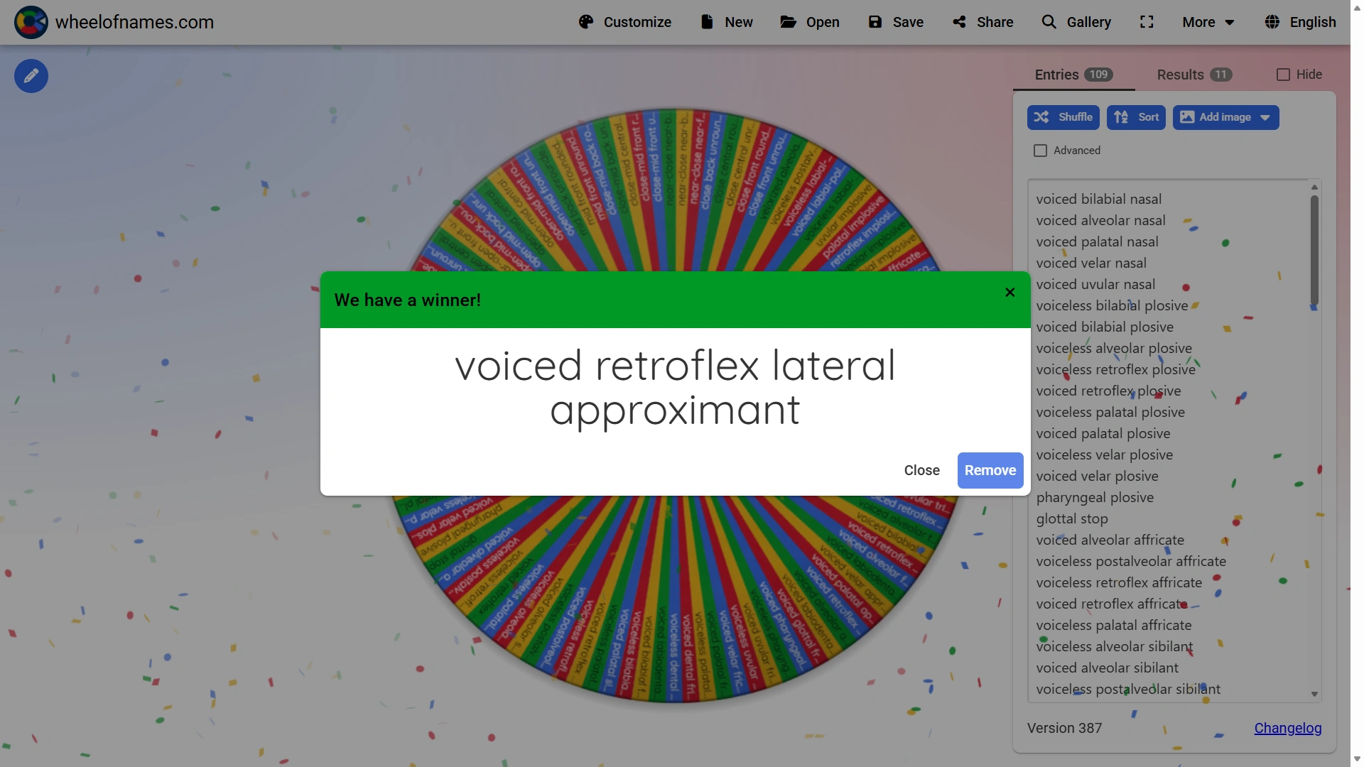 If the spinner lands on your favorite IPA symbol, you’re out. (Round 22 ...